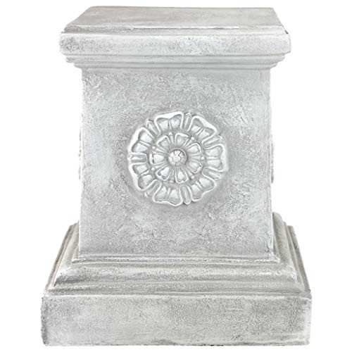 Design Toscano CL5194 English Rosette Sculptural Garden Plinth Base ...