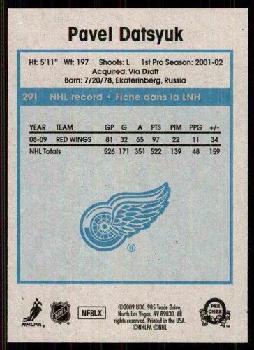 2009-10 O-PEE-CHEE RETRO PAVEL DATSYUK #291 | eBay