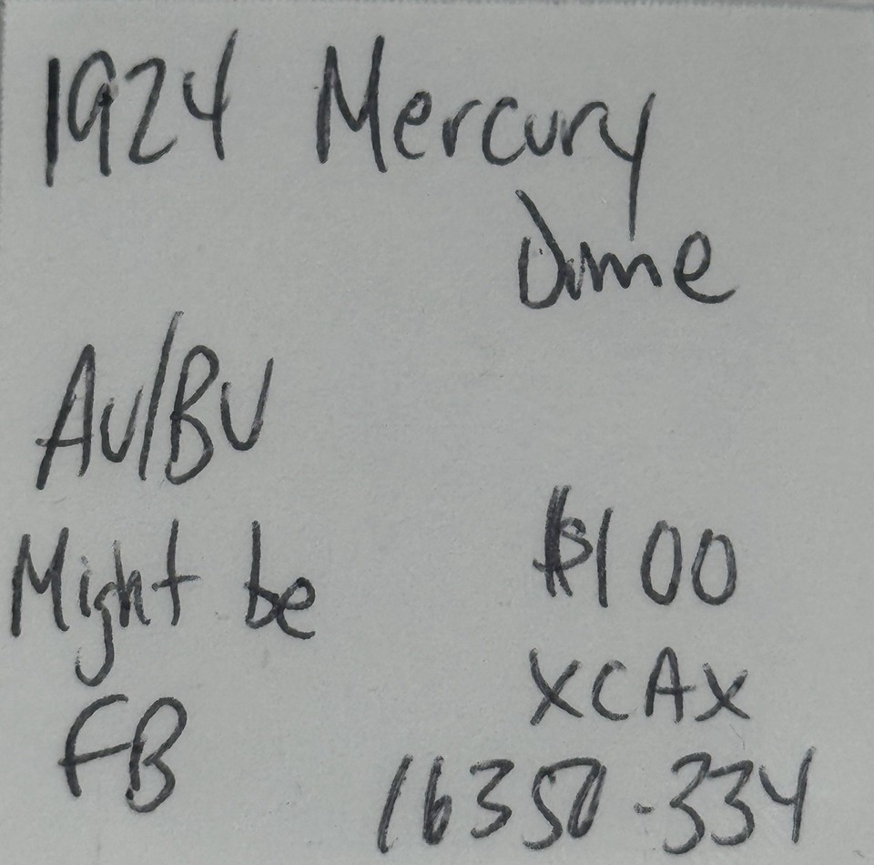 1924 MERCURY DIME CHOICE AU/BU NEAR FULL BANDS | eBay