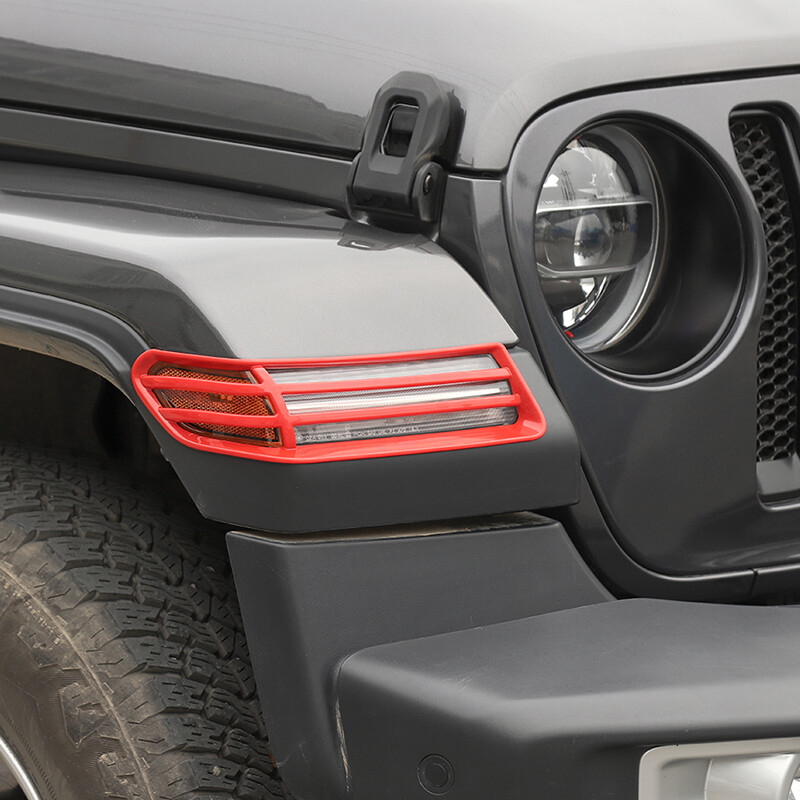 Exterior Front Bumpers Wheel Eyebrow Light Cover Trim for Jeep Wrangler ...