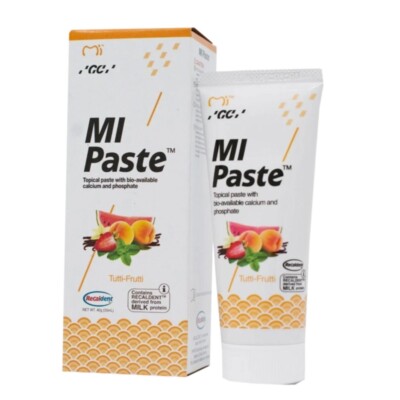 GC MI Paste Fluoride-Free Tooth Creme with Recaldent 40g Tube - TUTTI ...