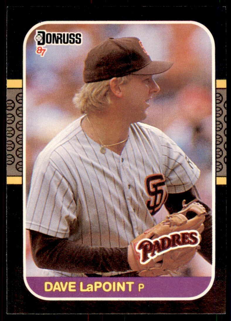 1987 Donruss Dave LaPoint San Diego Padres #607 | eBay