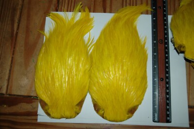 Top AAA Indian Rooster Neck DYED YELLOW BATCH01 | eBay