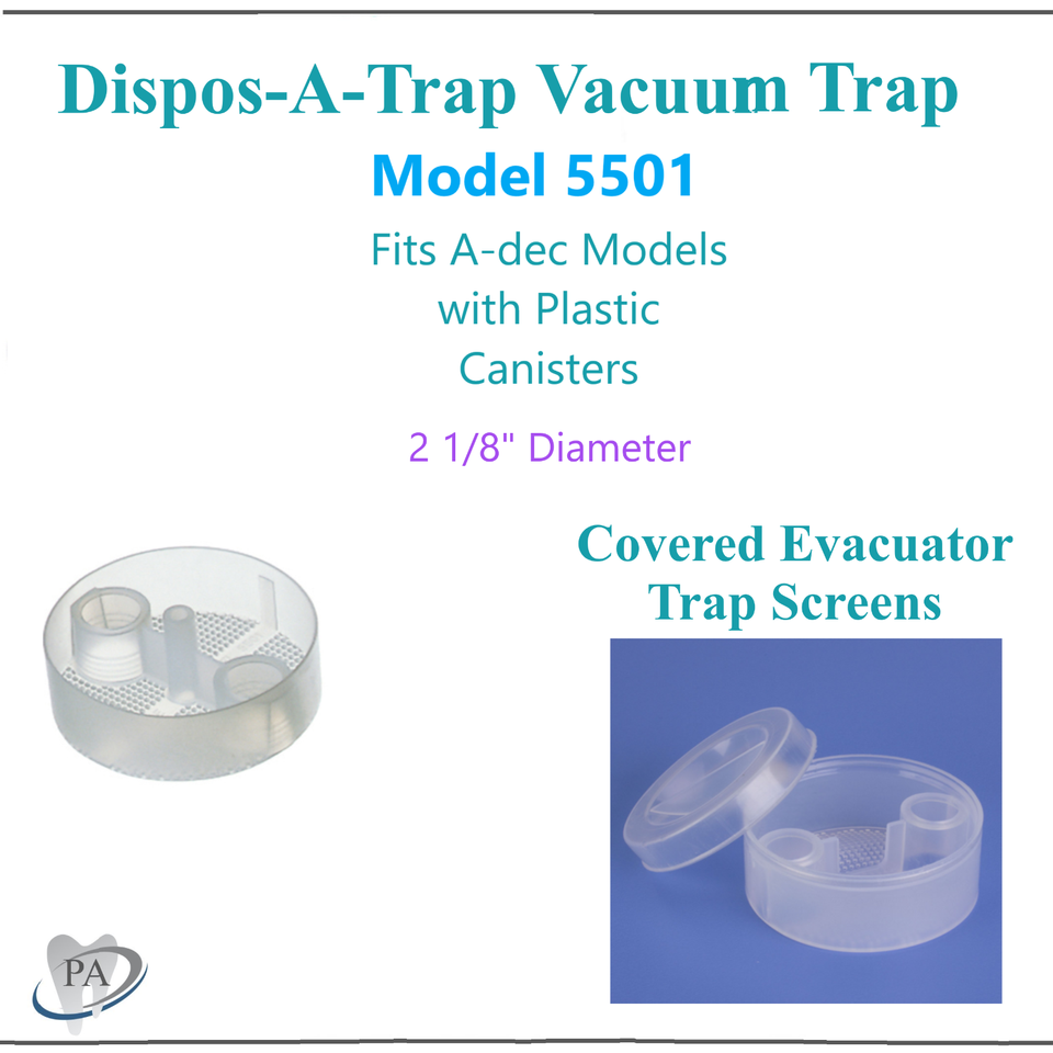 Dental Dispos-A-Trap Vacuum Trap #5500, #5503, #5512 Disposable ...