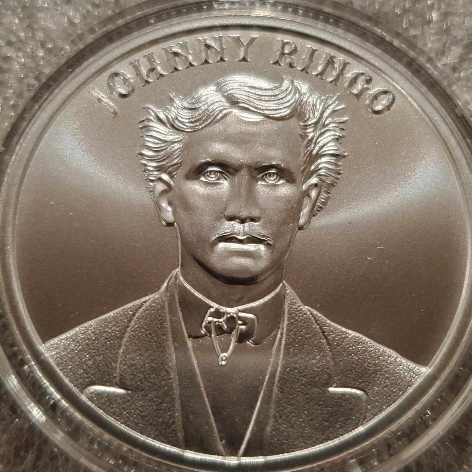 Johnny Ringo 1 oz .999 silver Wild West Legends Gun slinger colt 45 ...