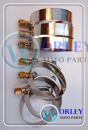 6 x 3 Inch / 76mm Inside Dimension Steel T-Bolt Silicone Hose Clamp (79 ...