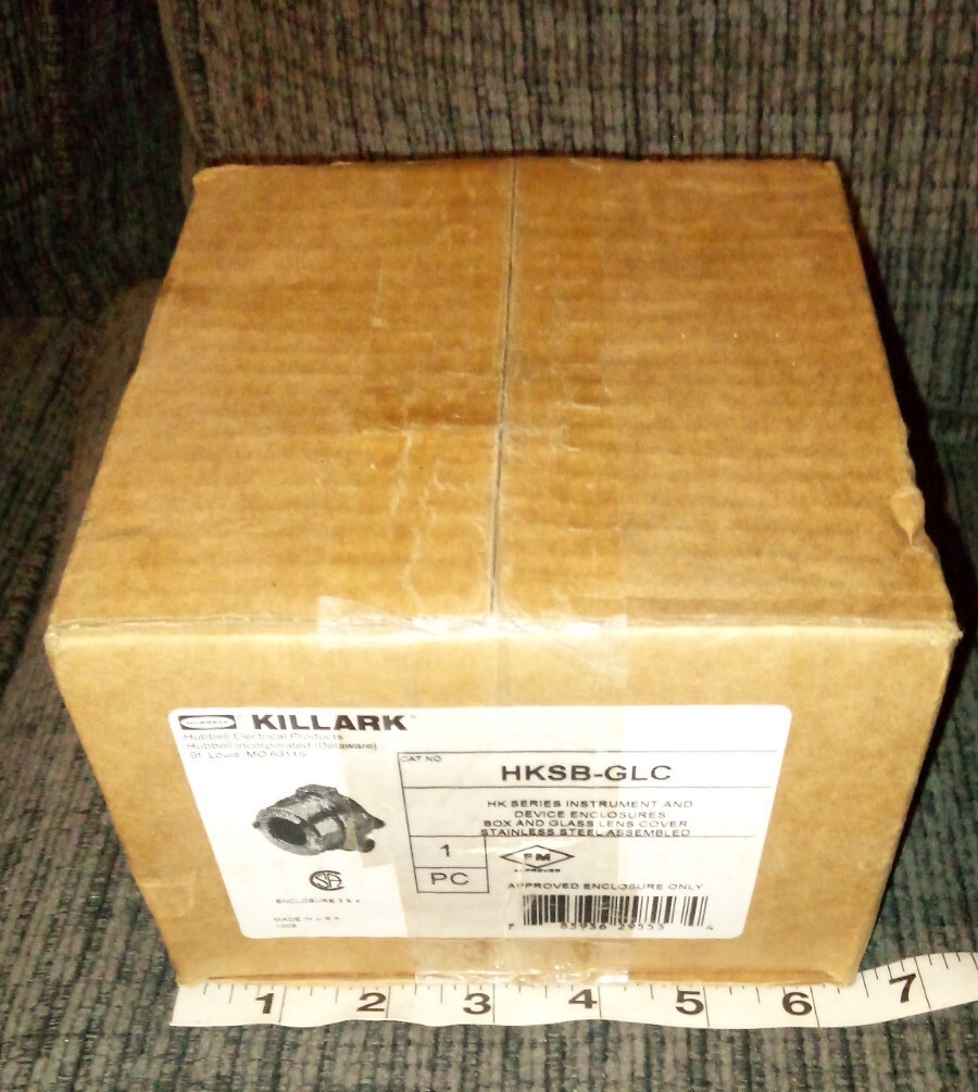 Killark HKSB-GLC Stainless Steel Insurment Enclosures Box & Glass Lens Cover | eBay