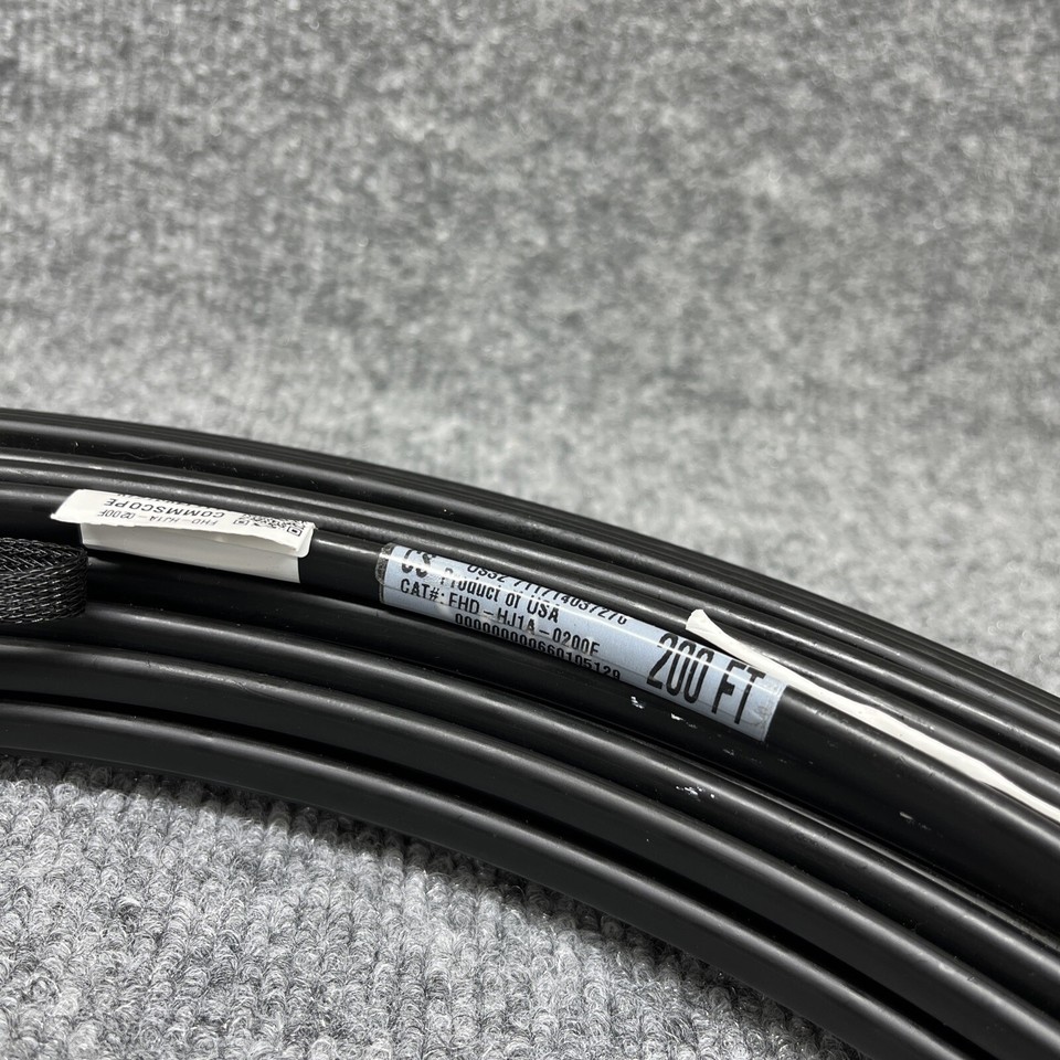 200ft CommScope FHD-HJ1A-0200F Fiber Drop Cable Assembly Dielectric ...