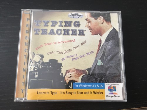 NEW Soft Key- Typing Teacher CD-ROM For Windows 3.1 And 95 - Ships Fast ...