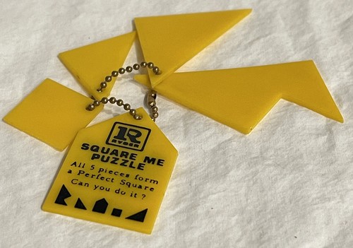 Vintage Ryder Truck Rental Advertising Square Me Puzzle Keychain Key ...