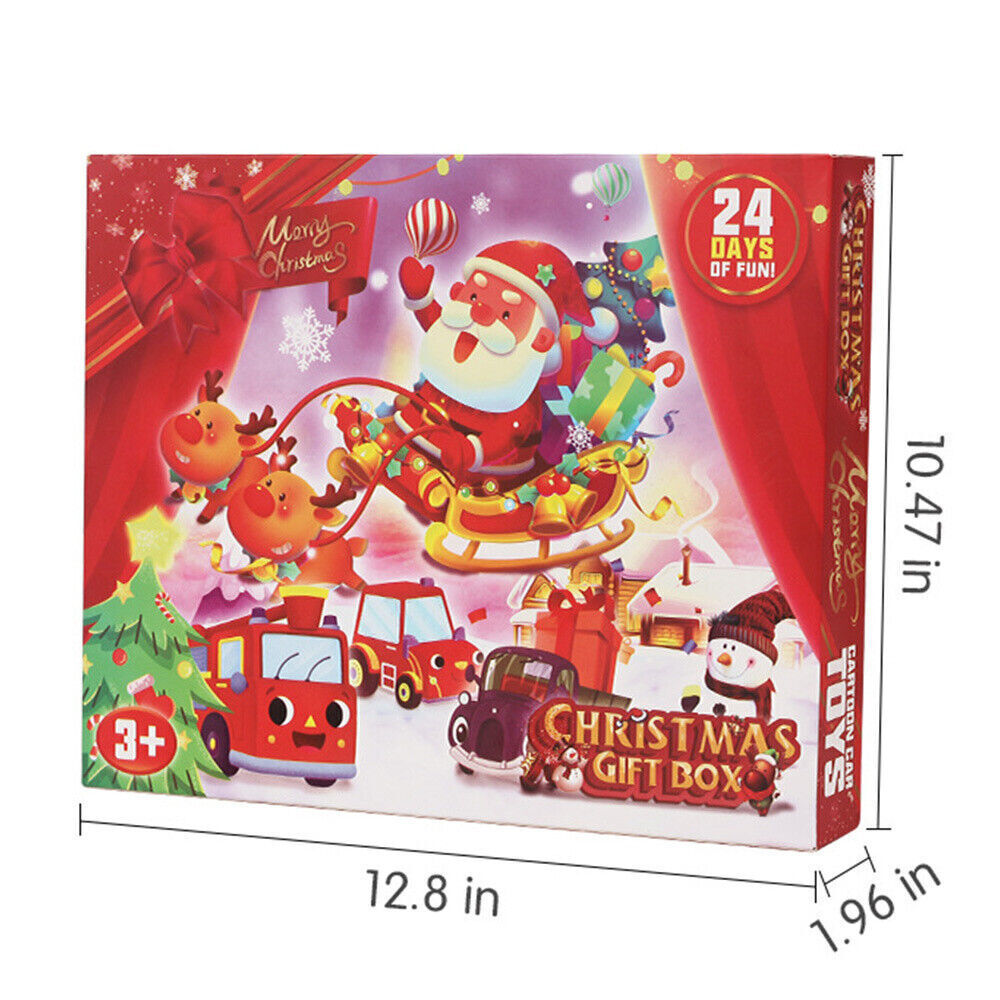 Christmas Cartoon Mini Vehicles Cars Pull Back Toys Xmas Party Kids ...