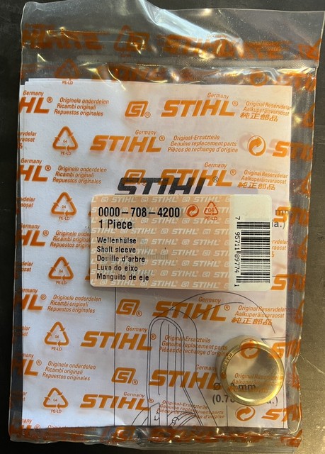 STIHL Genuine OEM 0000 708 4200 Shaft Sleeve Arbor for sale online | eBay
