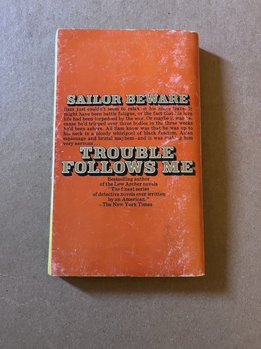 TROUBLE FOLLOWS ME by Ross MacDonald vintage 1972 Bantam paperback | eBay