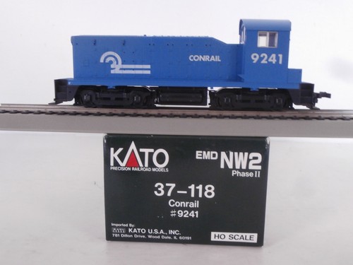 HO scale KATO Conrail RR EMD NW-2 Phase II Switcher Locomotive Train ...