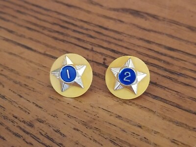 2 Vintage SERVICE STAR Boy Scout Year PINS BSA Uniform Sash Badge 1 2 ...