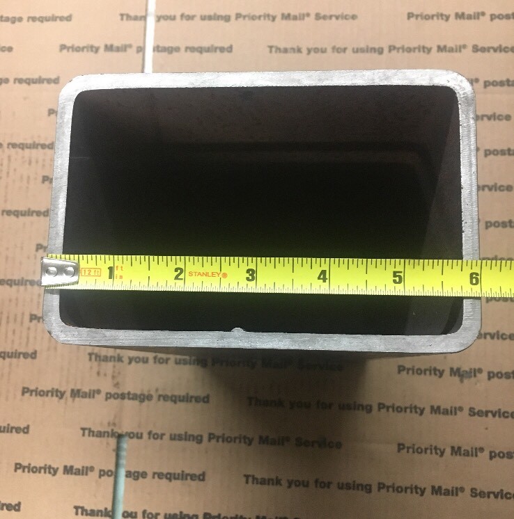 4 X 6 Steel Square Rectangular Tubing 1/4" Wall Bracing Support 24 ...