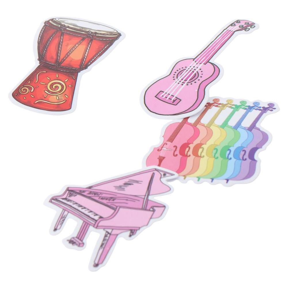 Multicolored Stickers PVC Musical Instrument Stickers for DIY | eBay