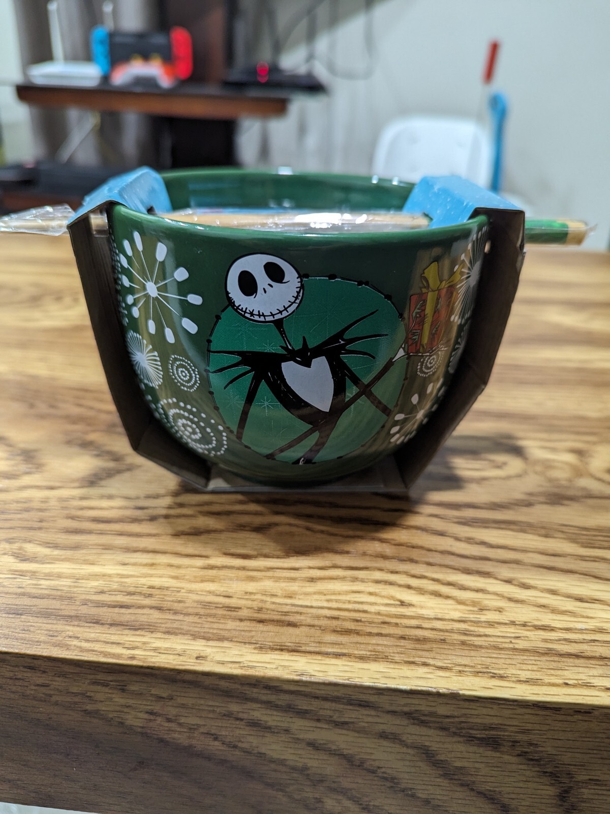 Jack Skellington Ceramic Bowl With Chopsticks | eBay