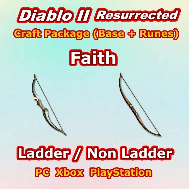 Faith ⭐ Ladder/NL Craft Package Diablo II Resurrected D2R SC PC/Xbox ...