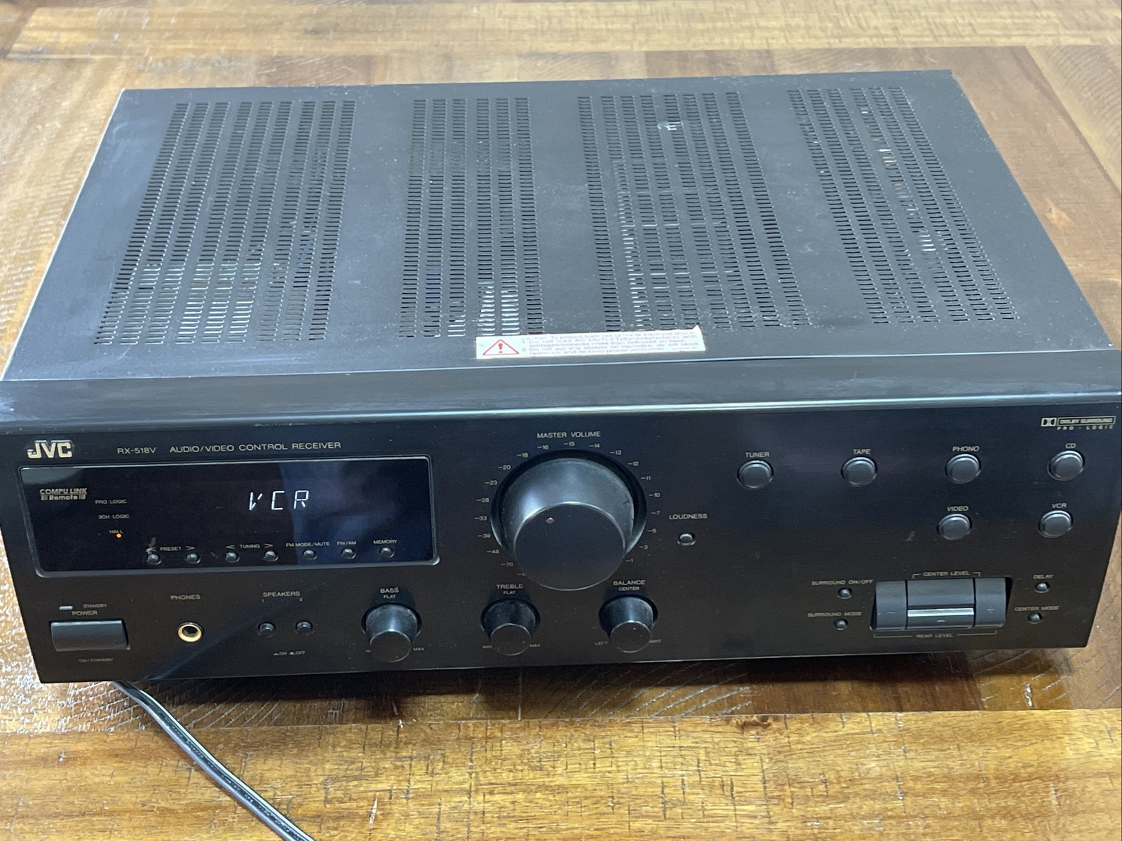 JVC Rx-518vbk 5ch / 70 Watts per Channel Home Theater Surround Receiver ...