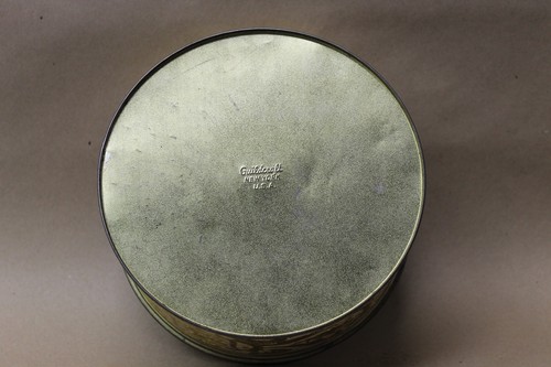 Vintage Guildcraft Ornate Embossed LION KNIGHT Gold Tin Container New ...