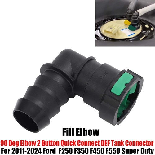 90 Deg Elbow 2 Button Quick Connect Tank Connector 1" For Ford F250 ...
