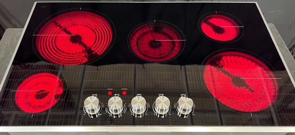 JennAir JEC3536HS 36" Electric Smoothtop Style Cooktop Stainless Trim ...