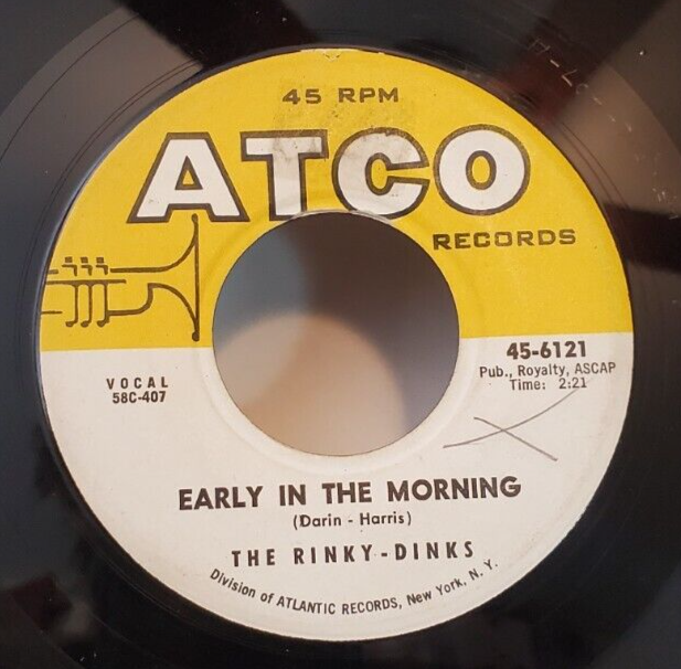 Rinky-Dinks (Bobby Darin) EARLY IN THE MORNING (ROCK 45) #6121 PLAYS ...