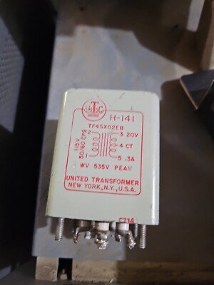 UTC H-141 20VCT Filament Transformers C3M | eBay