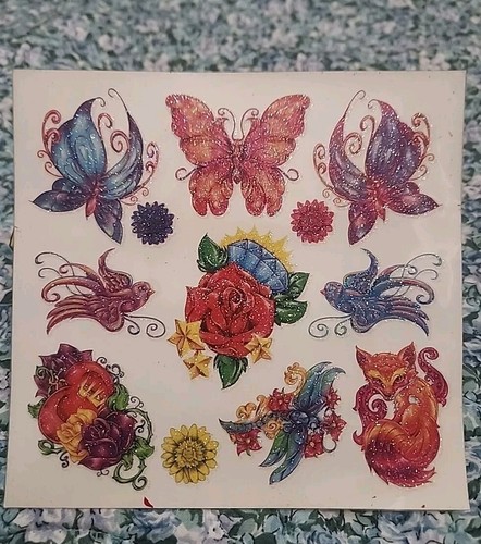 Savvi - Butterfly - 4 Sheets Of Glitter Tattoos | eBay