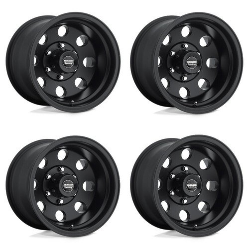 Set 4 American Racing AR172 Baja 16x10 5x5.5 Satin Black Wheels 16 ...
