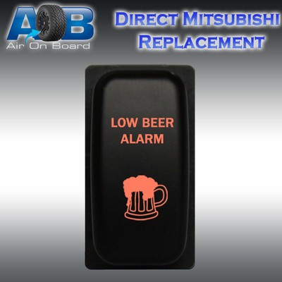 Push Switch 1B87R 12V LOW BEER ALARM on-off LED GREEN for Mitsubishi ...