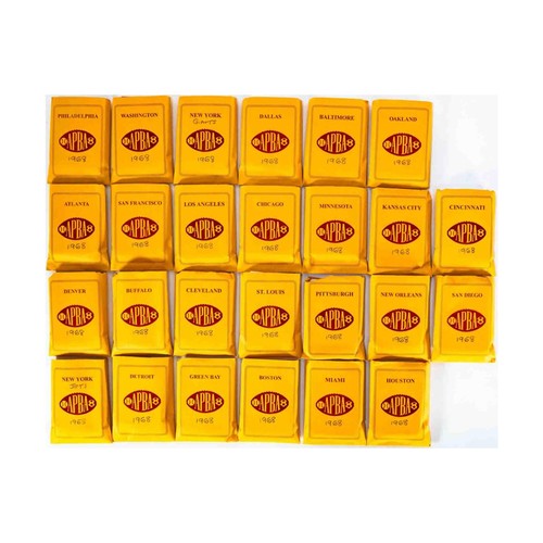 APBA APBA Football Card Sets Football (Complete Season Cards 1968) (2nd ...