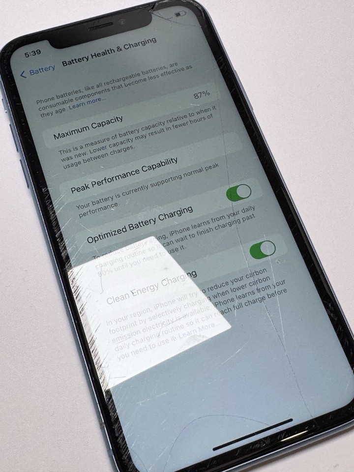 Apple iPhone XR - 64GB - Unlocked - Blue - Cracked Screen | eBay