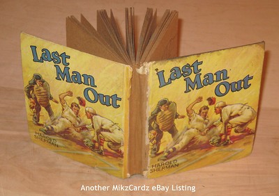LAST MAN OUT 1937 Baseball Childrens Book - Fair Condition SAALFIELD ...