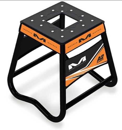 MATRIX STAND A2 ALIUMINUM BIKE STAND MX MOTOX ENDURO BLACK ORANGE WAS £ ...