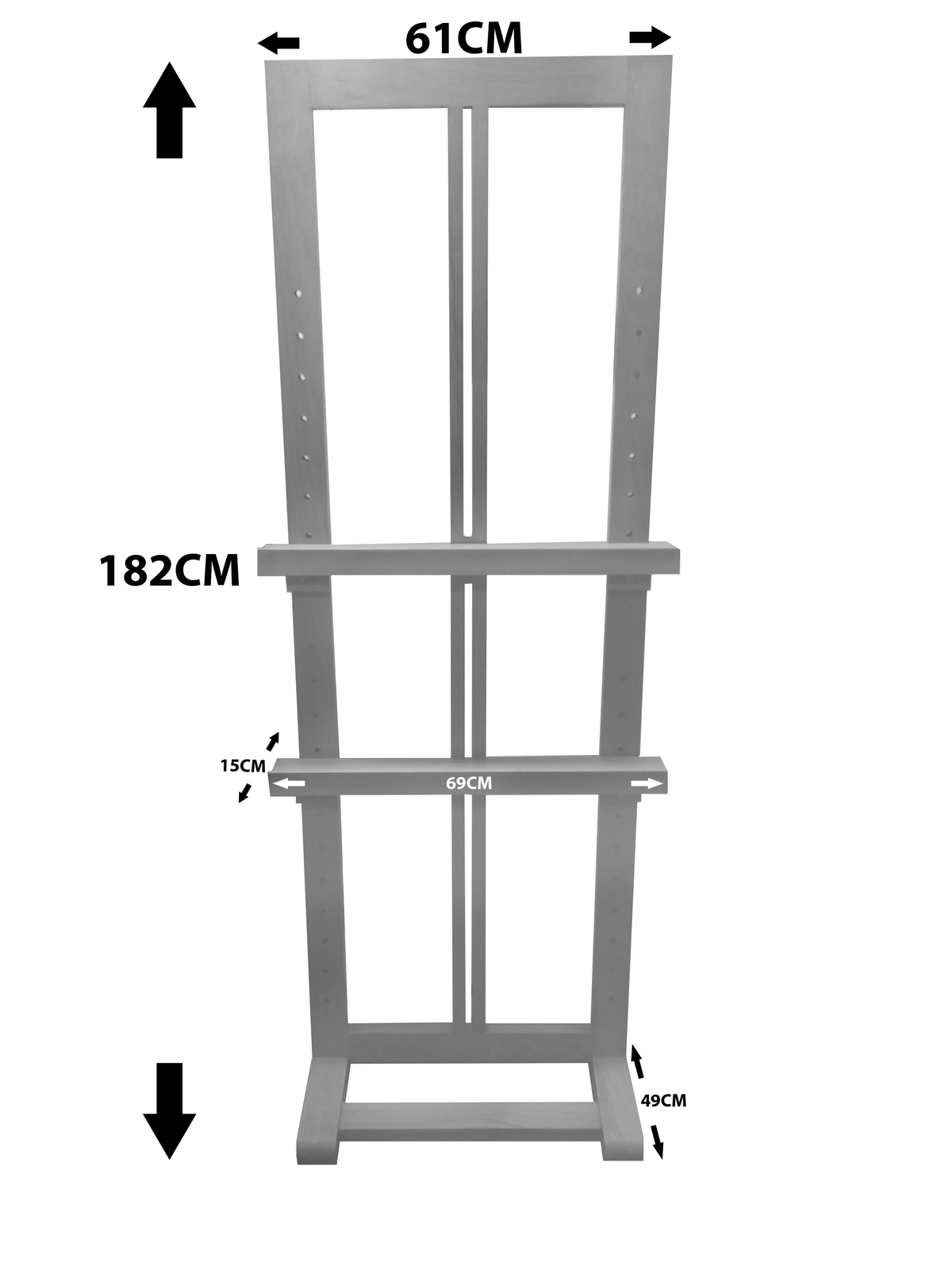 Heavy Duty Upright Easel 180CM Expo Artwork Display easel wood easel ...