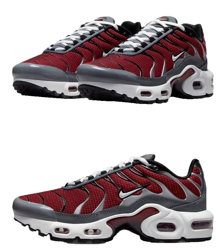 Men Size 6US Nike Air Max TN Plus Team Red Sneakers Trainers Shoes ...