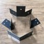 24pc PostHugger™ Hexagon Pergola Bracket Set | 4x4 or 6x6 | 1/8" Plate ...