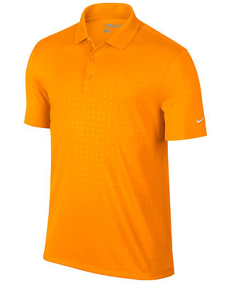 Nike Men's Victory Emboss Golf Polo - XL (VIVID ORANGE) | eBay