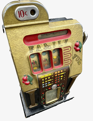 Antique 1940's Mills Golden Falls 10 Cent Gold Slot Machine | eBay