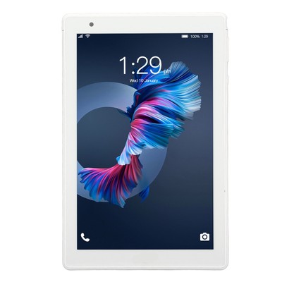 8in Tablet Silver Expandable 128GB Support Calls 4GB 64GB RAM Front ...