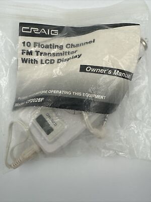 Craig 10 Floating Channel FM Transmitter With LCD Display | eBay