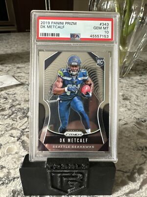 2019 Panini Prism DK Metcalf Rookie Card PSA 10 LOW POP SEATTLE ...