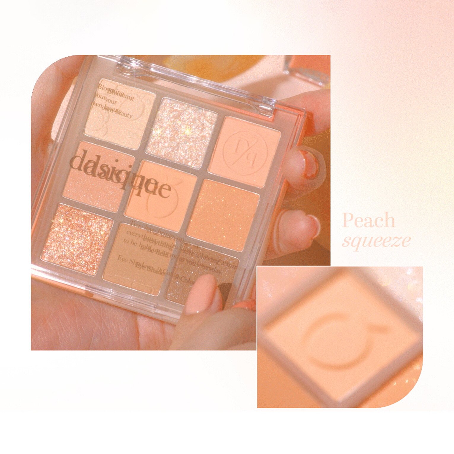 DASIQUE Shadow Palette 7g #14 Peach Squeeze K-Beauty | eBay