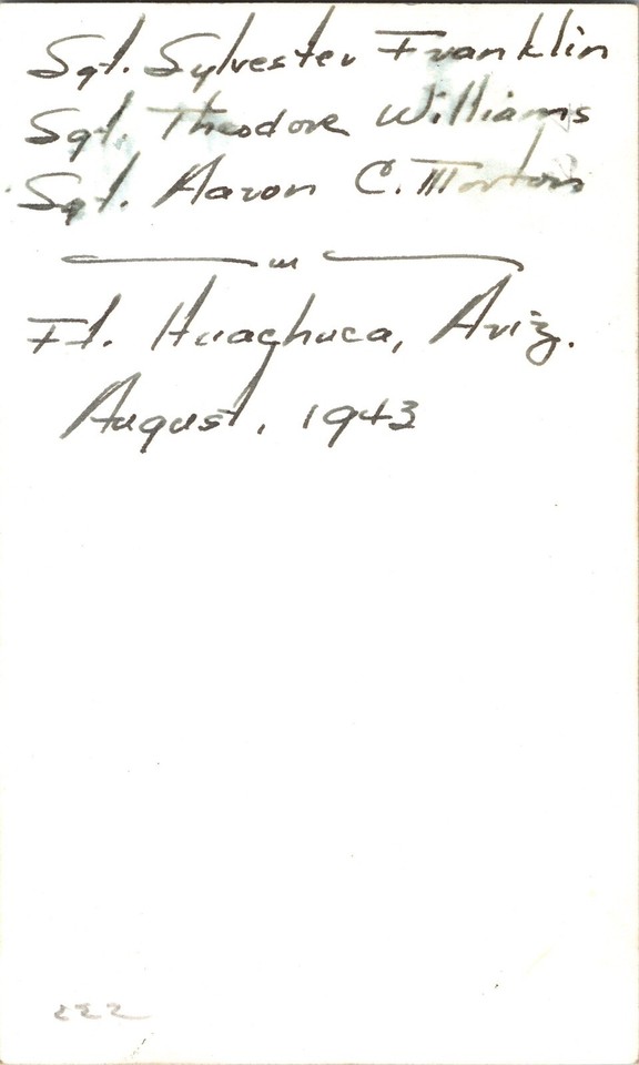 Vtg Photo 1943 WW2 African American Soldier Medical Det 365th Infantry ...