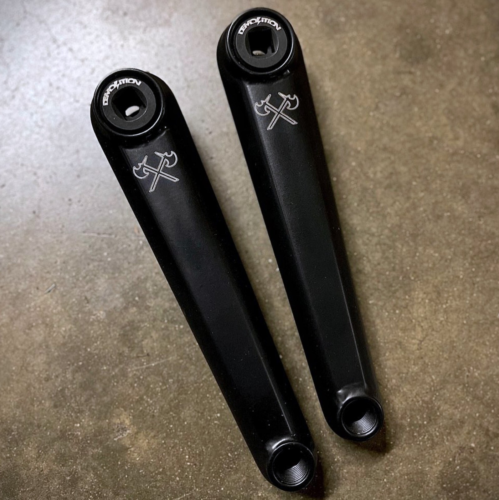 DEMOLITION BMX REVOLT 24mm BICYCLE CRANK BLACK CHROMOLY ODYSSEY CULT | eBay