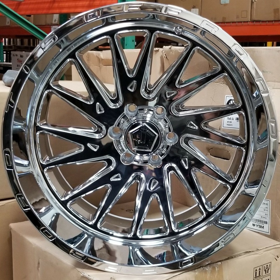 20x12 TIS 547C Chromed Rims Wheels Fit 6 lug Chevy Silverado GMC Yukon ...