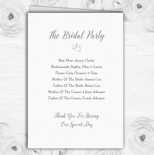 Stunning White Watercolour Magnolias Wedding Double Sided Cover Order ...