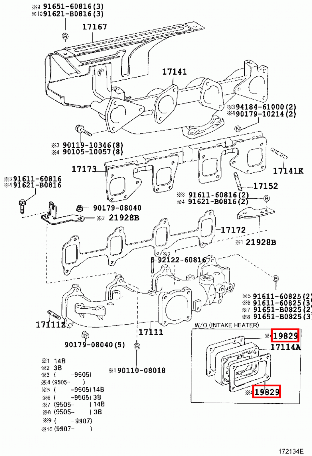 Genuine Coaster HDB50 BB60 BB59 15B 14B 1HD FT Engine Air Intake Heater ...
